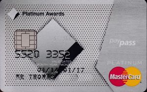 Bank Card: Platinum Awards (Commonwealth Bank, AustraliaCol:AU-MC-0009.02