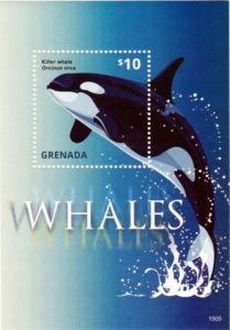 Stamp: Killer Whale (Orcinus orca) (Grenada(Whales) Mi:GD BL886,Sn:GD ...