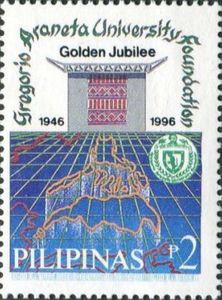 Stamp: Gregorio Araneta University - 50th Anniversary (PhilippinesMi:PH ...