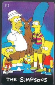 Phonecard: Promocard 003 - The Simpsons (FAKE United States of America ...