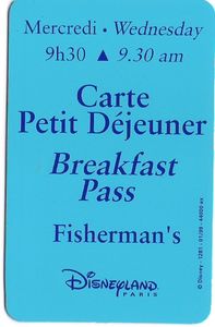 Functional Card: Breakfast Pass - Fisherman's - Wednesday 9.30 (Games ...