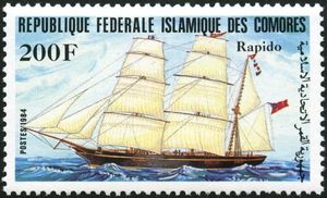 Stamp: Rapido (Comoros) (Ships) Mi:KM 720,Sn:KM 595,Yt:KM 414,Sg:KM 544
