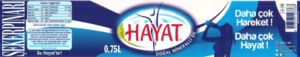 Drink Label: Hayat-Doğal Mineralli Su (Danone Hayat İçecek A.Ş ...