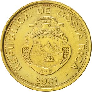 Coin: 5 Colones (Costa Rica) (1950~Today - Banco Central de Costa Rica ...