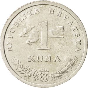Coin: 1 Kuna (Slavuj - Croatian: odd years) (Croatia(1991~Today ...