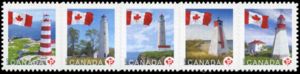 Stamp: Canadian Flag with Lighthouses (Canada(Flag Definitives 2006 ...