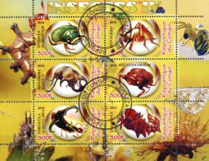 Stamp: Insects IV (Congo, Republic (Brazzaville): Illegal Stamps ...