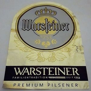 Drink Label: Warsteiner Premium Pilsener (Warsteiner Brauerei Haus ...