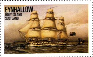 Stamp: Battleship 1760 (Scotland, Eynhallow: Cinderella Stamps(Tall ...