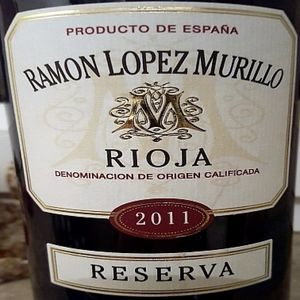 Etiqueta de bebida: Ramon Lopez Murillo Rioja (Hacienda y Vinedos ...