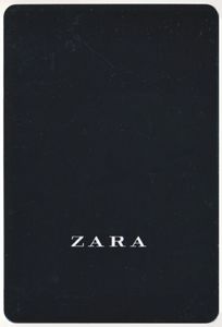 Gift Card: Black card (Zara, Poland(Zara) Col:PL-ZARA-002d