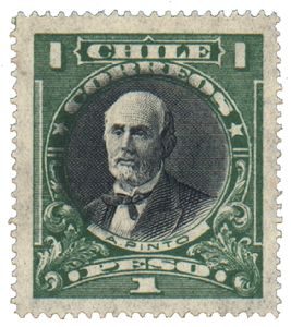 Stamp: Aníbal Pinto (1825-1884) (Chile(Presidents and Celebrities) Mi ...