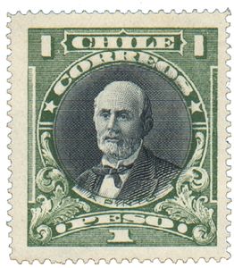 Stamp: Aníbal Pinto (1825-1884) (Chile(Presidents and Celebrities) Mi ...