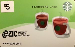 Gift Card: eZIC (Starbucks Co-Branded, United States of America(Core ...