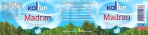 İçki Etiketi: Madran-Doğal Kaynak Suyu (Kaltun Madran Doğal Kaynak Suyu ...