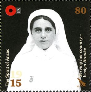 Stamp: Serving her Country - Evelyn Brooke (New Zealand(100th Anniv. of ...