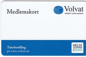 Functional Card: Volvat. Medlemskort (Hospitals and Clinics, Norway ...