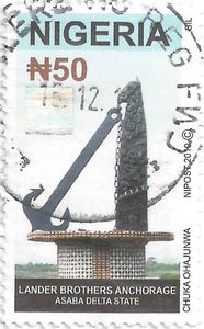 Stamp: Lander Brothers Anchorage (Nigeria) (Hologram stamps) Mi:NG 846 ...