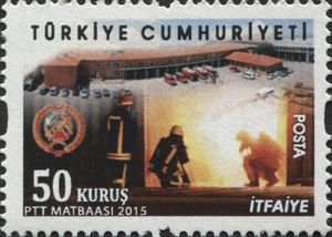 Stamp: Fire Brigade (Türkiye (Turkey)(Fire brigade) Mi:TR 4190,Yt:TR ...