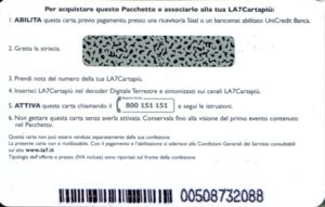 Functional Card: La7 (TV Access, Italy(La7) Col:IT-TV-LA7-001
