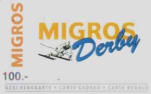 Gift Card: Migros Derby (Migros, Switzerland(Migros) Col:CH-MIG-0353a-100