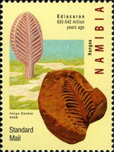 Stamp: Ediacaran Fossils (Namibia(Fossils of the the Ediacaran Period ...