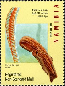 Stamp: Ediacaran Fossils (Namibia(Fossils of the the Ediacaran Period ...