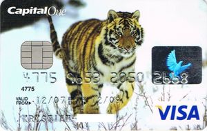 Bank Card: Tiger (Capital One Bank, United Kingdom of Great Britain ...