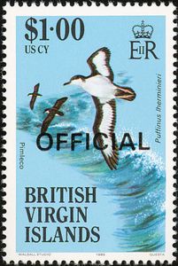 Stamp: Audubon's Shearwater (Puffinus lherminieri) (British Virgin ...