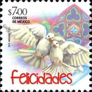 Stamp: Congratulations (Mexico) (Greetings) Mi:MX 3849,Sn:MX 2882b,Sg ...