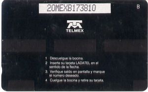 Tarjeta Telefónica: Ladatel Naranja - Rojo N$ 30 (20MEXB - Nuevos Pesos ...