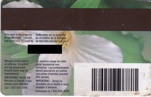 Functional Card: Ontario. Health - Sante (Insurance, Canada(Ministry of ...