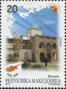 Stamp: Nicosia Cyprus (North Macedonia(Macedonia in the European Union ...