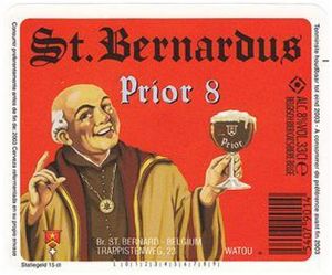 Drink Label: St.Bernardus Prior (Brouwerij St. Bernardus, BelgiumCol:BE-BEER-004783