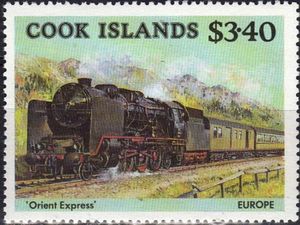 Stamp: Orient Express (Cook Islands(Locomotives) Mi:CK 1054,Sn:CK 865 ...