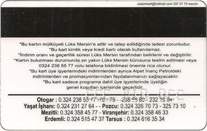 Functional Card: Luks Card (Transport, Türkiye (Turkey)(Lüks Mersin ...