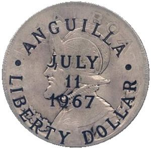 Coin: 1 Dollar (Liberty Dollar - Panama Balboa km13) (Anguilla) (1967 ...