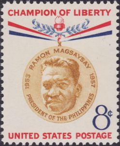 Stamp: Pres. Ramon Magsaysay (1907-1957) (United States of America ...
