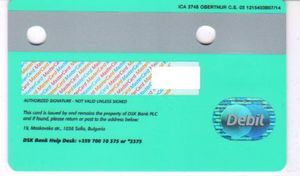 Bank Card: Dsk Bank MasterCard PayPass Fishes - 07/14 (DSK Bank ...