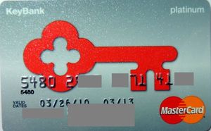 Bank Card: Red key (Key Bank, United States of AmericaCol:US-MC-0078