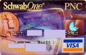 Bank Card: Schwab One (PNC National Bank, United States of AmericaCol ...