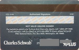 Bank Card: Schwab One (PNC National Bank, United States of AmericaCol ...