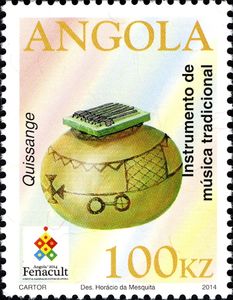 Stamp: Traditional Musical Instruments (Angola(Traditional Musical ...
