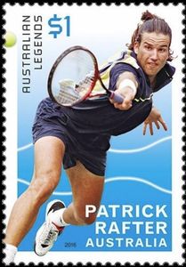 Stamp: Patrick Rafter (Australia(Australian Legends of Singles Tennis ...