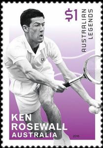Stamp: Ken Rosewall (Australia(Australian Legends of Singles Tennis) Mi ...