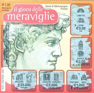 สลากกินแบ่ง: Il Gioco delle Meraviglie - David di Michelangelo (AAMS ...