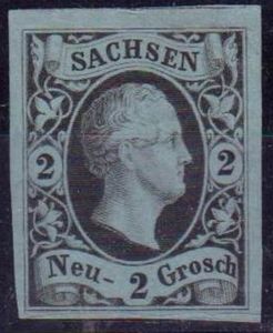 Stamp: King Friedrich August II (Saxony(Friedrich August II) Mi:DE-SA 5 ...