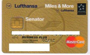 Bank Card: Lufthansa - Miles & More - Senator - BUSINESS PLUS (Deutsche ...