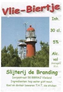Drink Label: Vlie-biertje (Friese Bierbrouwerij, NetherlandsCol:NL-BEER ...