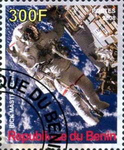 Stamp: Rick Masters (Benin: Illegal Stamps(50th Anniversary NASA) Col ...